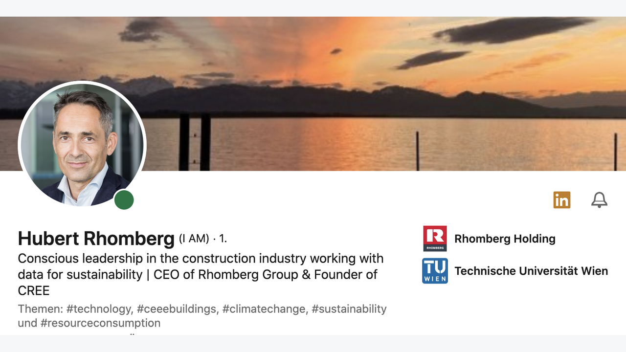 Social Media: Hubert Rhomberg: Der Top Manager auf LinkedIn ...